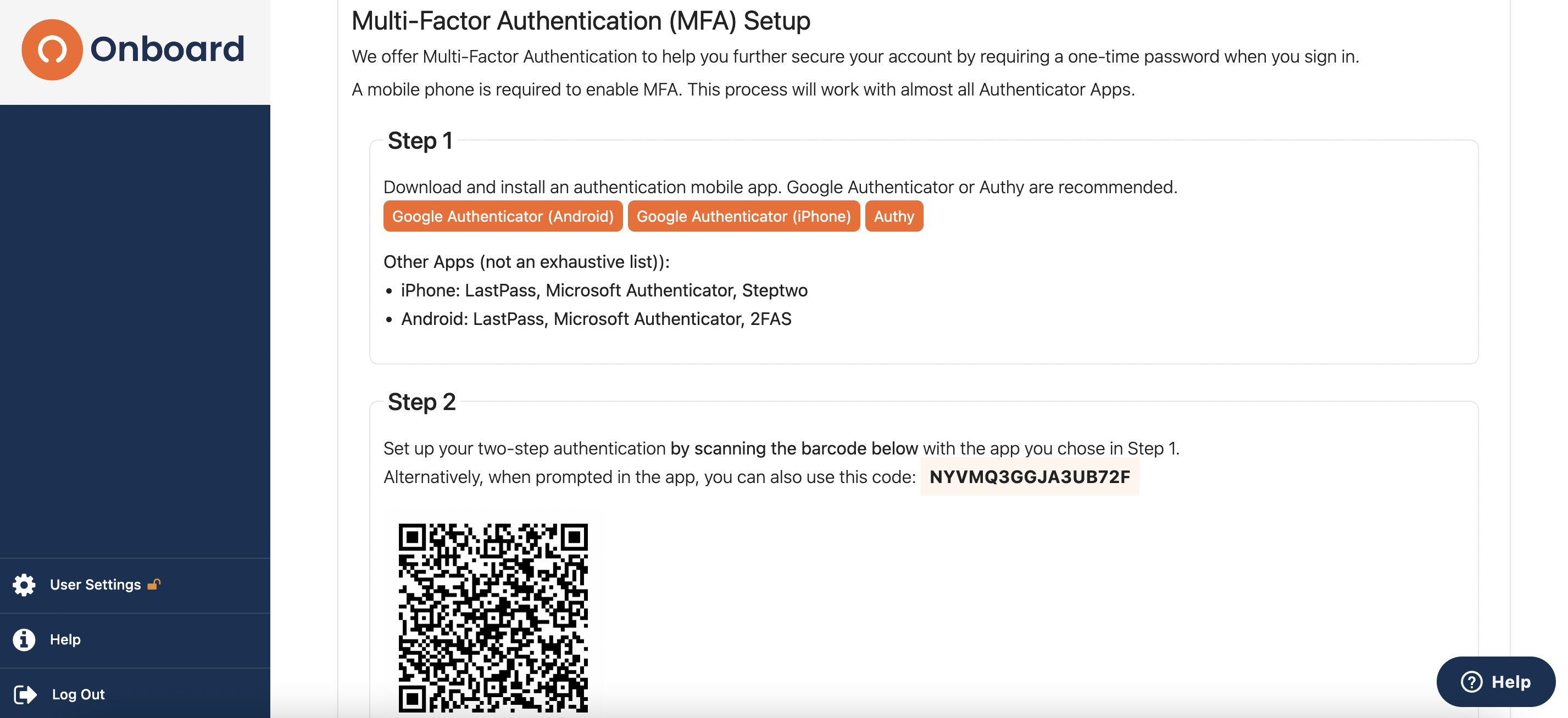 Enable Multi-Factor Authentication (MFA) – Edoc Service