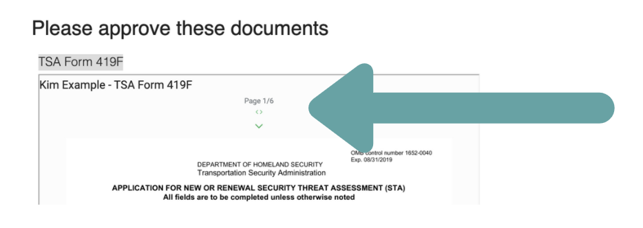 Use & Manage the TSA Form 419F – Edoc Service